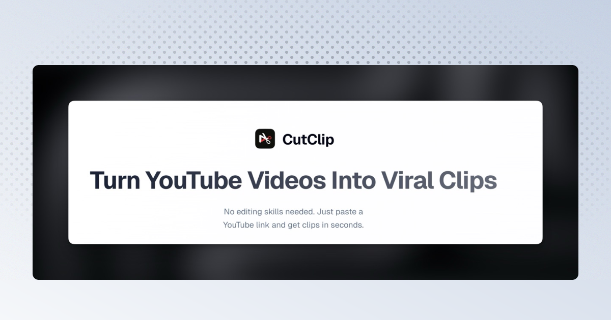 CutClip - YouTube Video Clipper for macOS